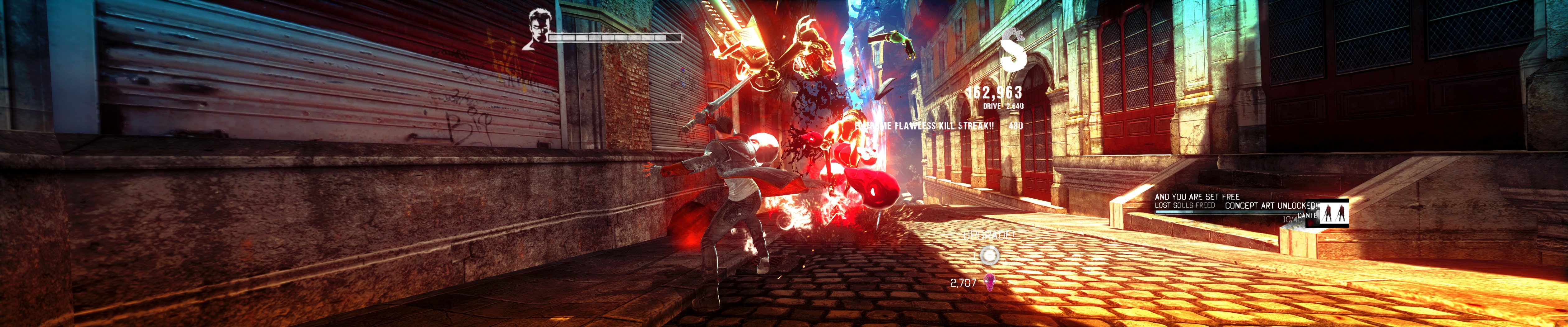 DmC Devil May Cry (Triple Monitors / Eyefinity / Surround) [~4K] | WSGF