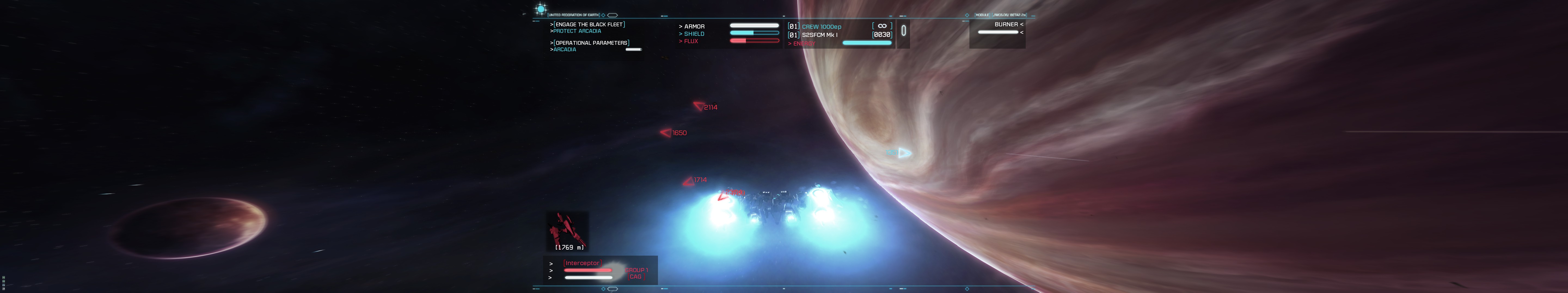 Strike Suit Zero Dev Version (Triple Monitors / Eyefinity / Surround ...